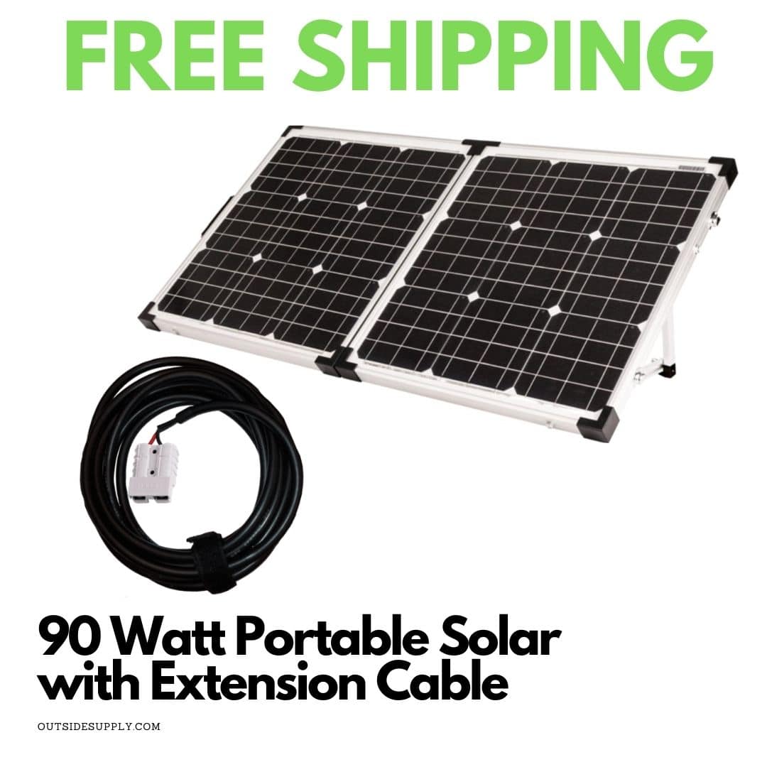 90 Watts of Portable Solar charging by Go Power